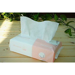 Extra Thick Cotton Tissue Careboree Face Drying Towel for Men Women Kids Disposable Dry Wipes Unscented Makeup Removing (3 pack)