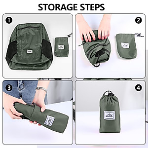 Hiking Backpack Ultra Lightweight Packable Camping Backpack Waterproof Travel Outdoor Hiking Daypack for Women Men(GREY 16L)