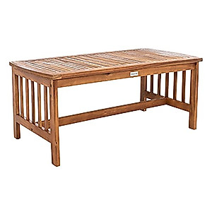 SAFAVIEH Outdoor Collection Rocklin Natural/ Beige 4-Piece Conversation Patio Set with Cushions