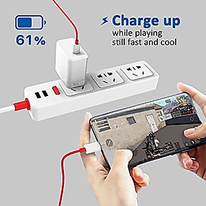 OnePlus Warp Charger, 65W Warp Charger Block Replacement for OnePlus Nord 2 5G/9 Pro/9RT/9/9R/8T+ 5G/8T,10V 6.5A Warp65 OnePlus Fast Wall Charger Adapter with 3.3ft USB C Warp Charger Cable