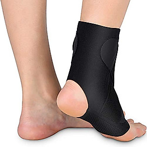 AYNEFY Ankle Support Brace, Tendon Support Sleeve Adjustable Wrap for Plantar Compression Strap Acute Injury Rehabilitation Effective Relief Chronic Discomfort Arthritis
