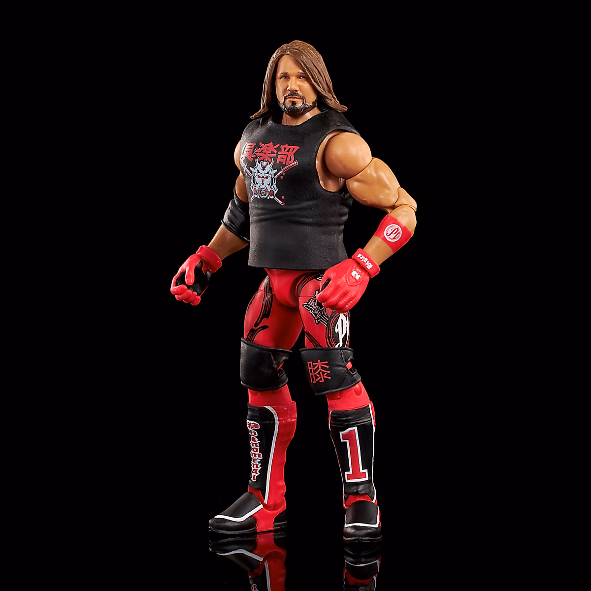 Mattel WWE AJ Styles Elite Collection Action Figure with Accessories, Articulation & Life-like Detail, Collectible Toy, 6-inch