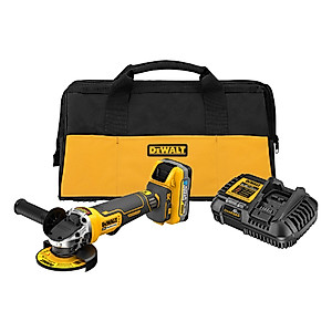 DEWALT 20V MAX Angle Grinder Tool, Cordless, 4-1/2 inch, POWERSTACK Battery and Charger Included (DCG413H1)