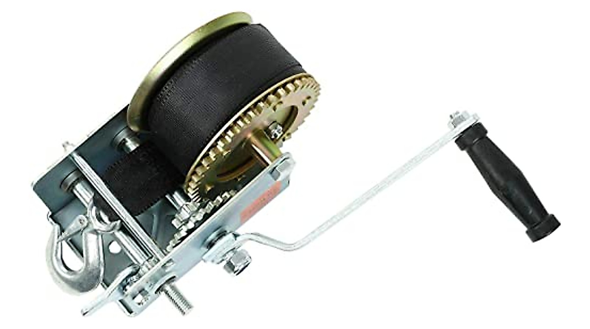 2500lbs Hand Winch - Heavy Duty Crank Gear Winch