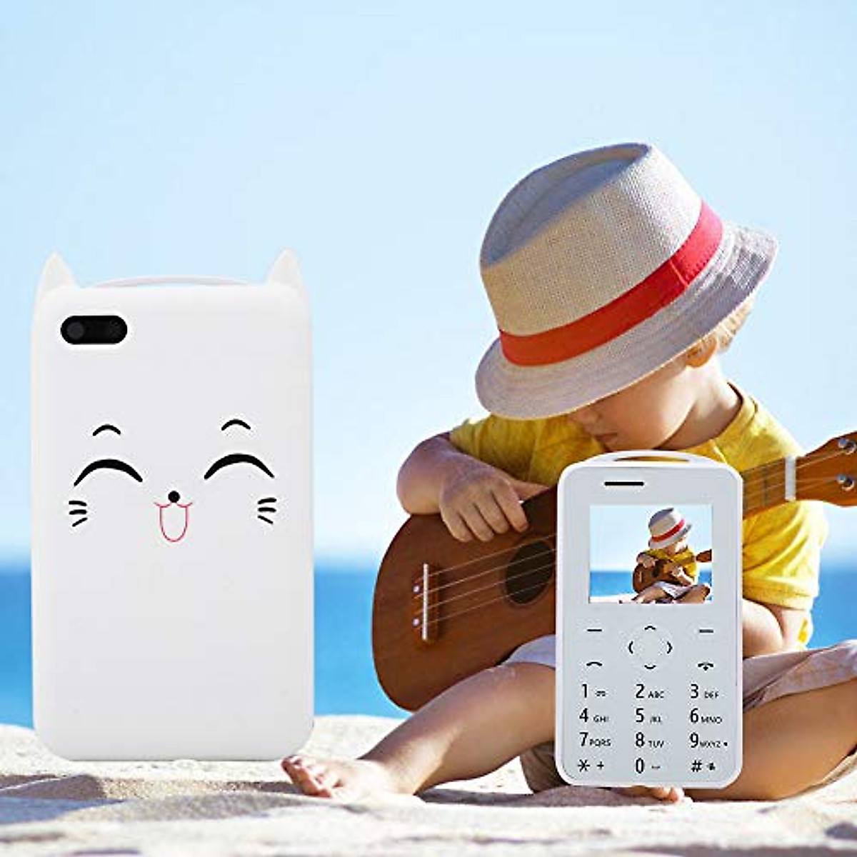 CHICIRIS Mobile Phone, Rear Camera 0.3mp A5 Straight Mini Card Mini Phone, Support Multi-languauge 3.5mm Round Hole Single Card Slot for Child Adult Old Man Students