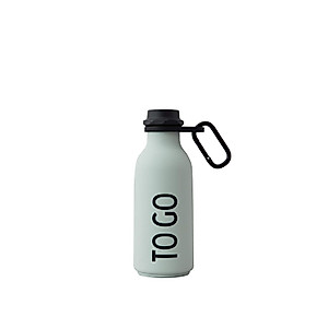 Design Letters Carry strap Water bottle (Black) - Makes it easy to carry your water bottle on the go, Mount it to your bag, Fits 500 ml and 330 ml watter Bottles, L: 7 x W: 4,6cm.