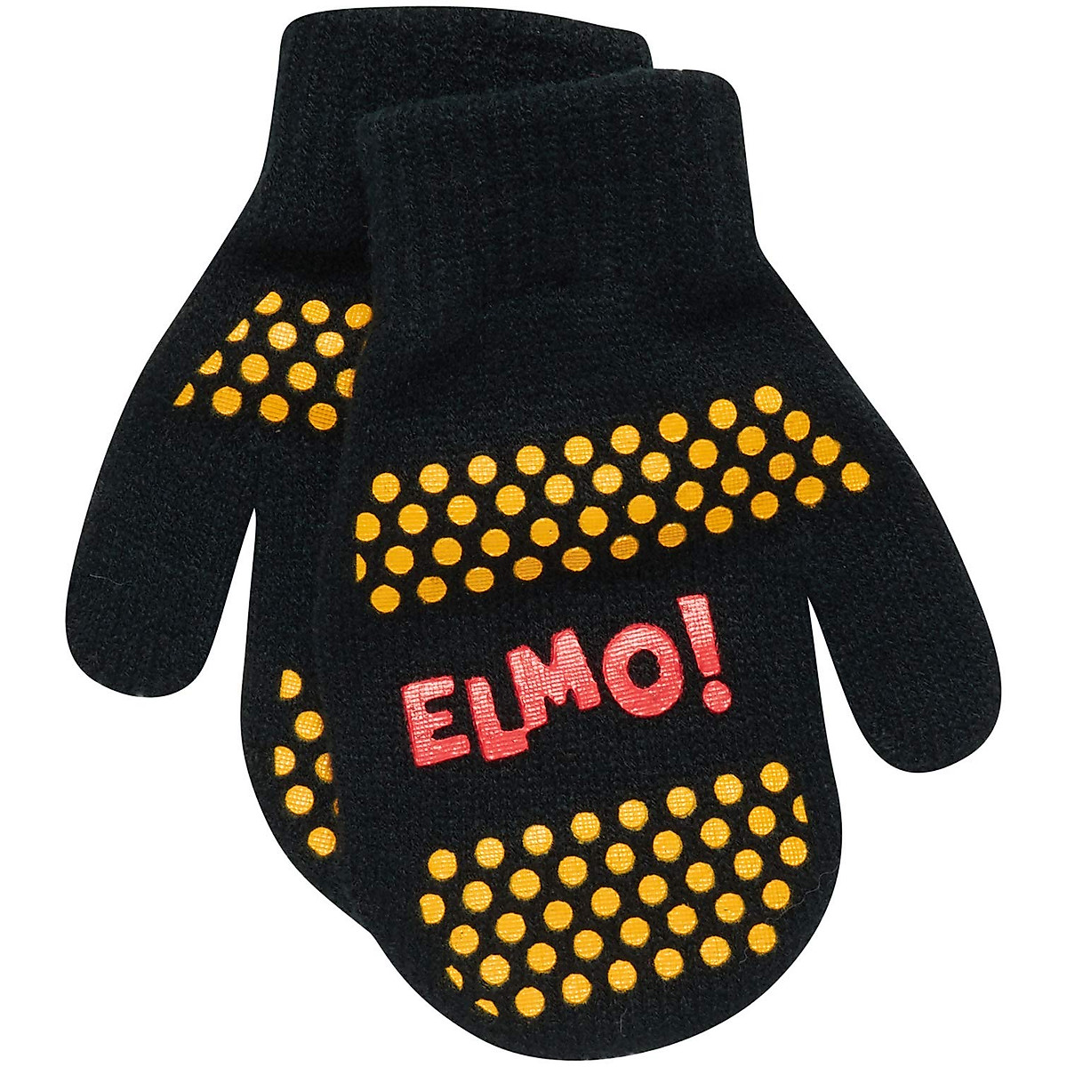 Sesame Street Elmo Hat and 2 Pair Mittens Cold Weather Set, Toddler Boys Age 2-4