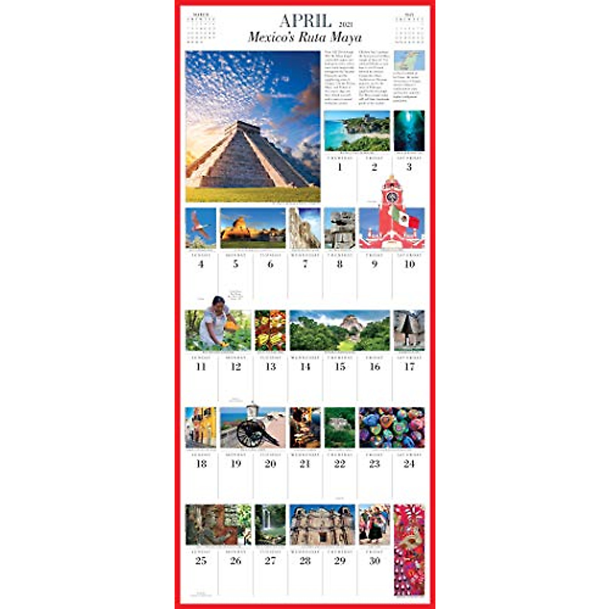 1,000 Places to See Before You Die Picture-A-Day Wall Calendar 2021