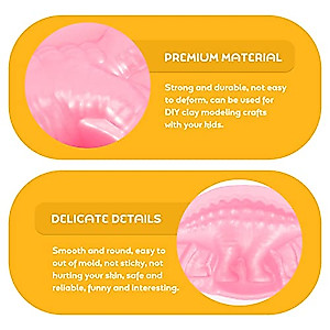 Gadpiparty Fondant Molds Kids Tools 18pcs Tools Plastic Molds Kits Dough Toys Set World Dough Set for Play with Animals Presents Party Favors (Random Color) Fondant Molds Kids Tools