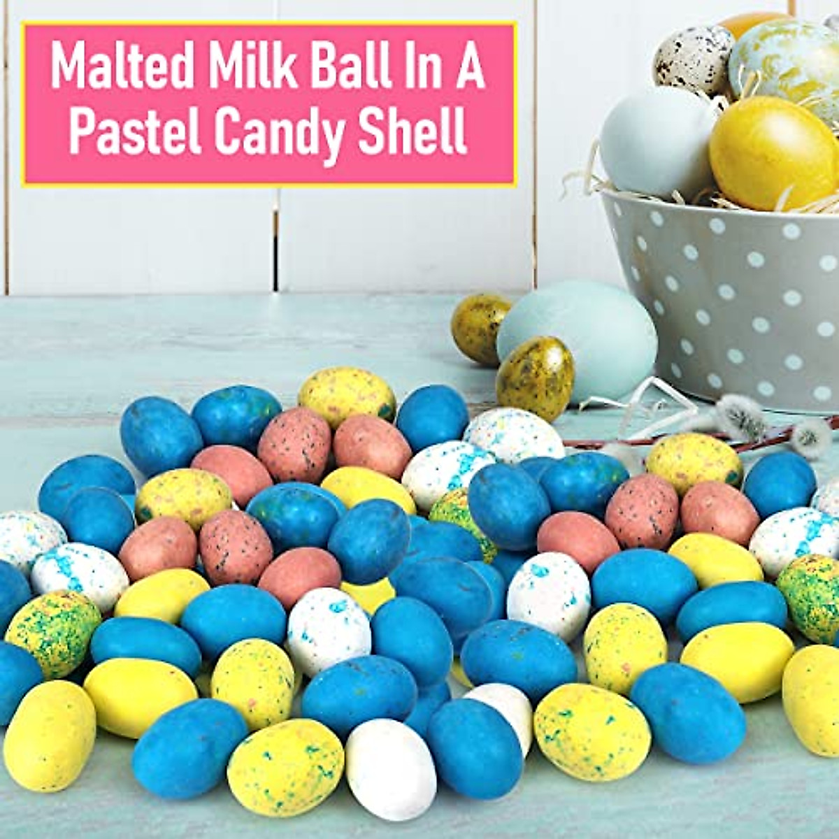 Robin Eggs – 5lbs Speckled Whoppers Robin Eggs for Easter – Robin Eggs Candy for Easter Egg Hunt, Stocking Stuffers – Milk Chocolate Whoppers Easter Robin Eggs