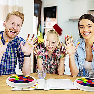 Fottaqqan 25 Color Book Finger Painting Kit Drawing Toys,Album Educational Tool Kit,Washable Children's Supplies for Birthday Kindergarten,Early Learning