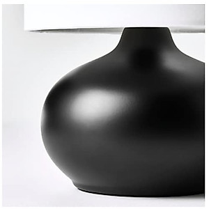 IKEA TVARFOT Black and White Table Lamp, Height: 9 " (22 cm), Base Diameter: 3 " (7 cm)