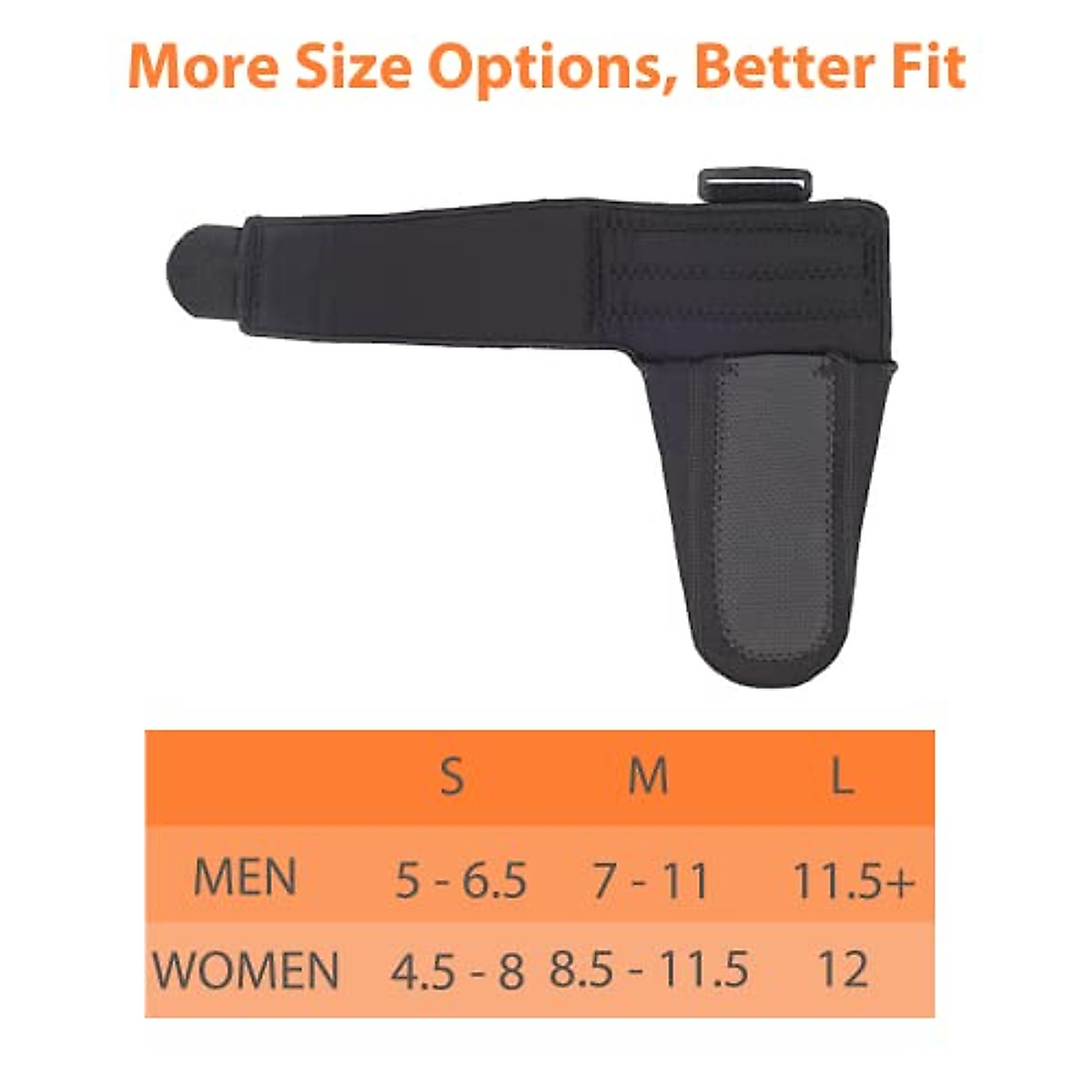 DouHeal Plantar Fasciitis Night Splint Sock, Soft Stretching Boot Splint for Sleeping, Fasciitis Support Dorsal Foot Drop Brace for Right/Left Foot, Recovery Socks, Braces (L)