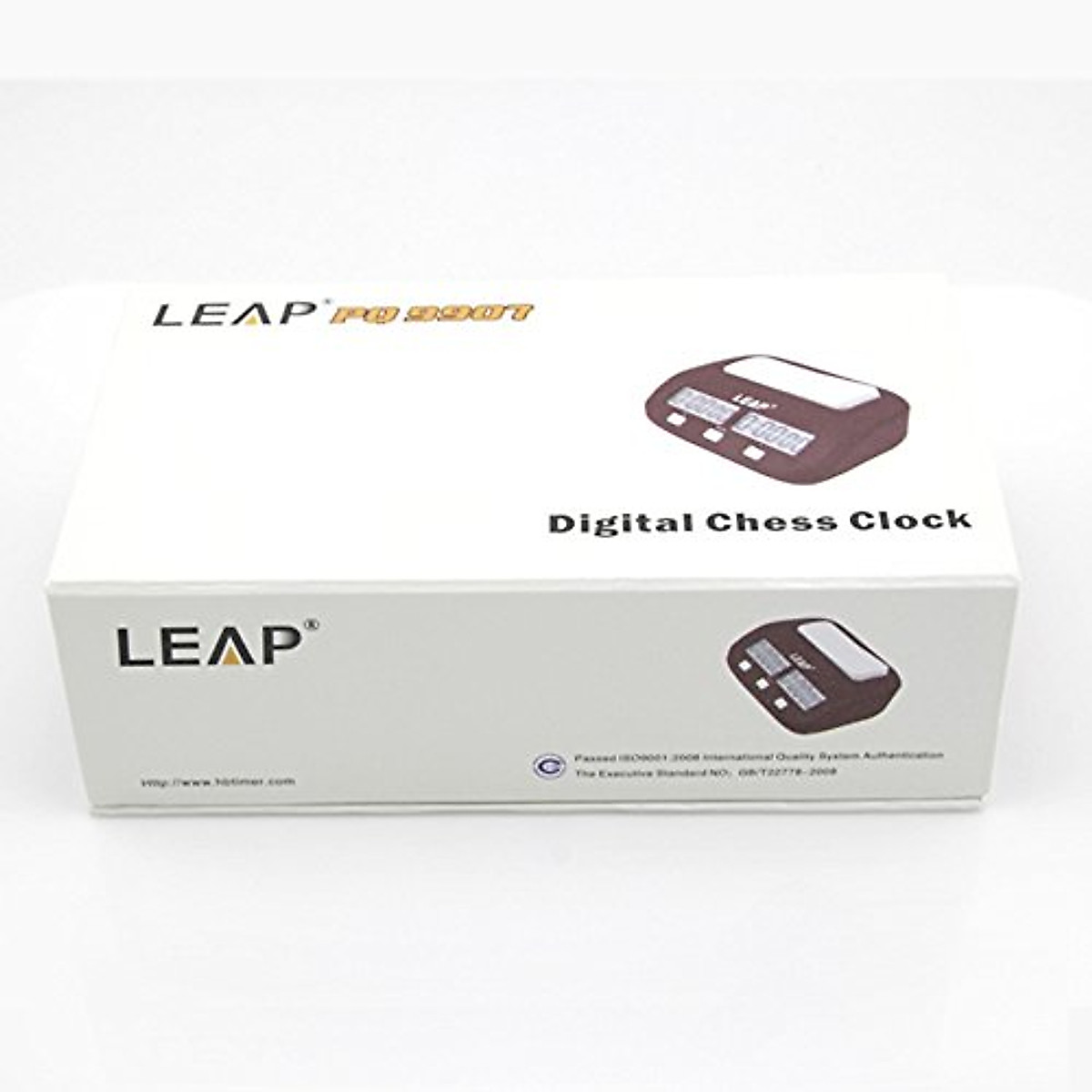 Combo Set - Digital Chess Timer Count Up/Down Chess Game Clock + 25x25cm Magnetic Folding Chess Board with Black & White Chess Pieces + Extra 2 Queens