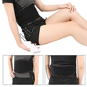 USB Back Support Belt Waist Heating Pad Hot Cold Brace Pain Relief Muscle Lumbar Kit Waist Care for Cramps, Heating Pad for Back Pain Relief, Relieve Abdomen, Lumbar Spine, Stoh, Heating Pad f