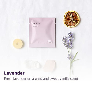 airberry NEW Smart Closet Automatic Management Device, Odor Eliminator, Electric air freshener for clothing, Remove odors, Wide scent, Cozy scent, for Closet, Dress room (Lavender, Device)