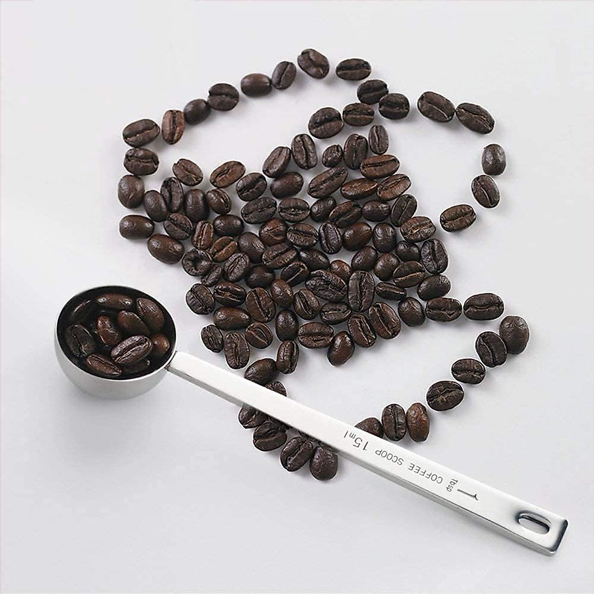 IZELOKAY 401 Coffee Scoop, Stainless Steel 1 Table Spoon