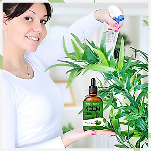 Natural Riches Neem Oil for Skin Care Cold Pressed, 100% Pure. Great for Hair Care, Skin, Nails, Acne Anti-Aging Moisturizer - You can also use it on plants. 4 fl. oz.