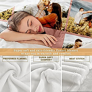 Juantao I Love You Blanket Gifts for Couples Custom Blanket with Photo Picture Personalized Christmas Birthday Anniversary Valentines Day Gifts for Boyfriend Girlfriend Wife Husband Him Her Men Women