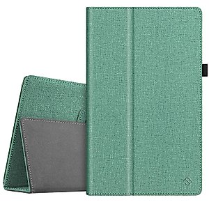 Fintie Folio Case for Amazon Fire HD 10 Tablet (Compatible with 7th and 9th Generations, 2017 and 2019 Releases) - Premium PU Leather Slim Fit Stand Cover with Auto Wake/Sleep, Sage