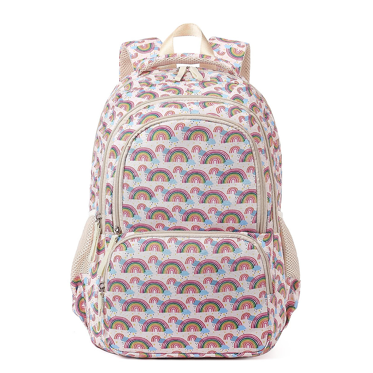 CLUCI Womens Laptop Backpack Leather Bundles with Kid's Backpack for School Boys&Girls