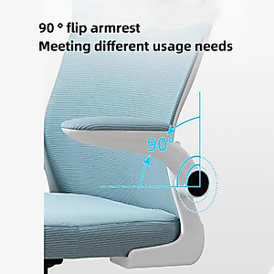 Office Chair Computer Chair Household Long Sitting Learning Chair Swivel Chair Lifting Backrest Conference Chair Ergonomic Chair (Black)