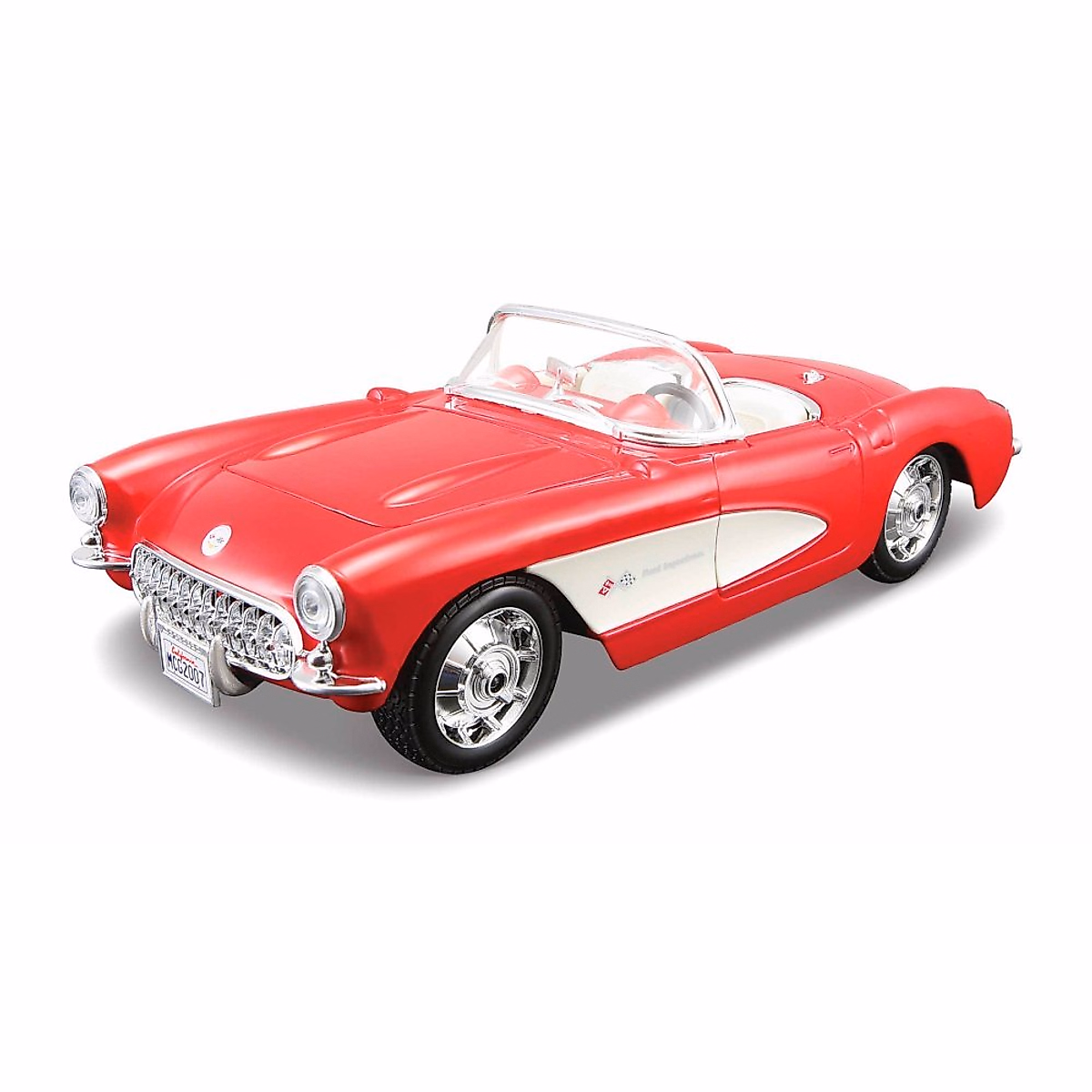 Maisto Assembly Line 1957 Chevrolet Corvette 1/24 Scale Diecast Model Car Kit Red