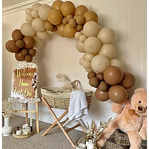 129 Pcs DIY Boho Balloons Garland Bush Balloon Garland Arch Kit Double Stuffed Blush Pink Balloons Dusty Rose Balloon Garland for Baby Shower Decorations Party Birthday