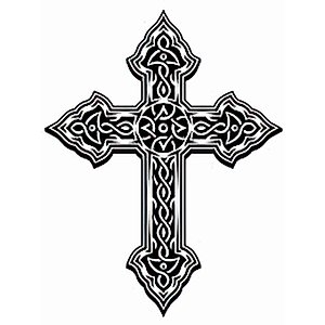 Dopetattoo 6 Sheets Temporary Tattoo Cross Tattoo Fake Tattoos Neck Arm Chest for Women Men Adults