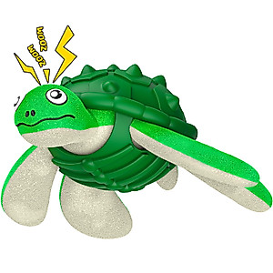Durable Sea Turtle Squeaky Dog Toy – Bite-Resistant Plush & Rubber Chew Toy for Small, Medium, Large Dogs | Tough, Interactive Toy for Aggressive Chewers & Puppy Teething