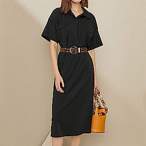 ALPHYLY Womens Leopard Print Leather Belts for Women, Waist Belts Designer Belt Women, For waist size 27-35''