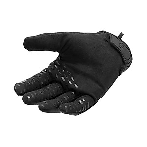 LAPG Men's Core Patrol Glove, Durable and Lightweight Tactical Work Gloves for Men, Touchscreen Compatible Shooting Gloves, Enhanced Grip for Better Control, Black, Medium