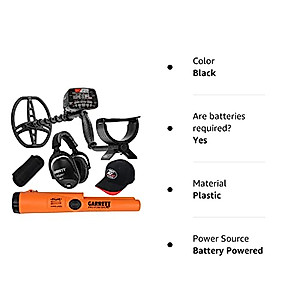 Garrett AT MAX Waterproof Metal Detector, MS-3 Wireless Headphones and Pro-Pointer AT Z-Lynk Pinpointer