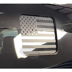 Elevated Auto Styling - Ford F150 Rear Middle Window American Flag Decal Fits F250, F350