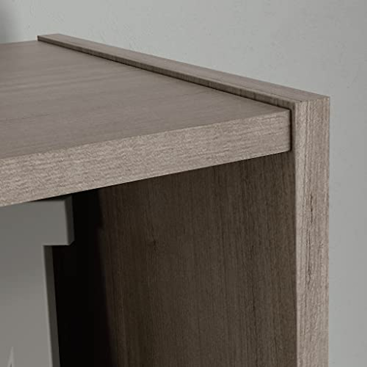 Sauder Beginnings 5-Shelf Bookcase, Silver Sycamore Finish