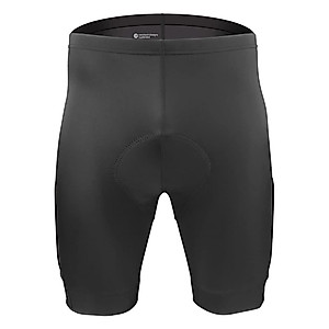 AERO|TECH|DESIGNS | Men's All Day Padded Bike Shorts | Standard Inseam | X-Large | Black
