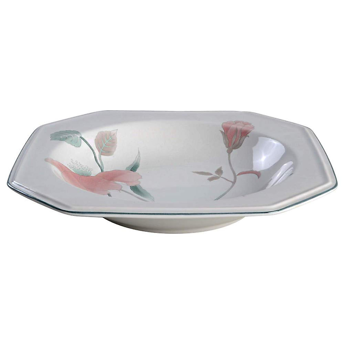 Silk Flowers by Mikasa, China Rim Soup Bowl