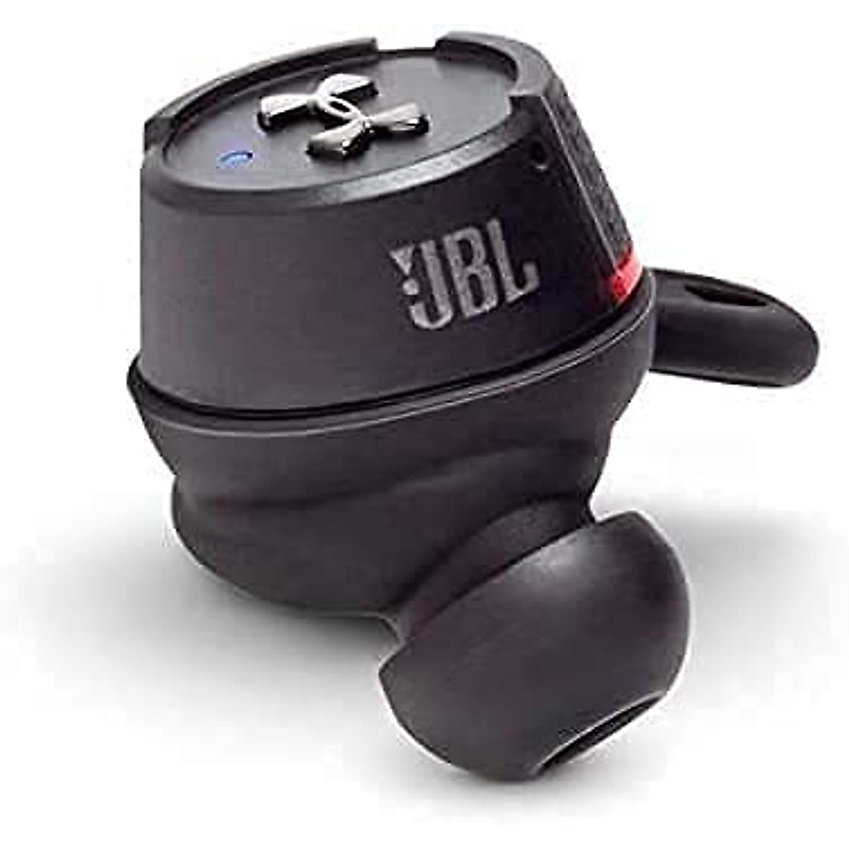 JBL UA True Wireless Flash Sport in-Ear Headphones On-The-Go Bundle with Deluxe CCI Premium Case (Black) (Renewed)