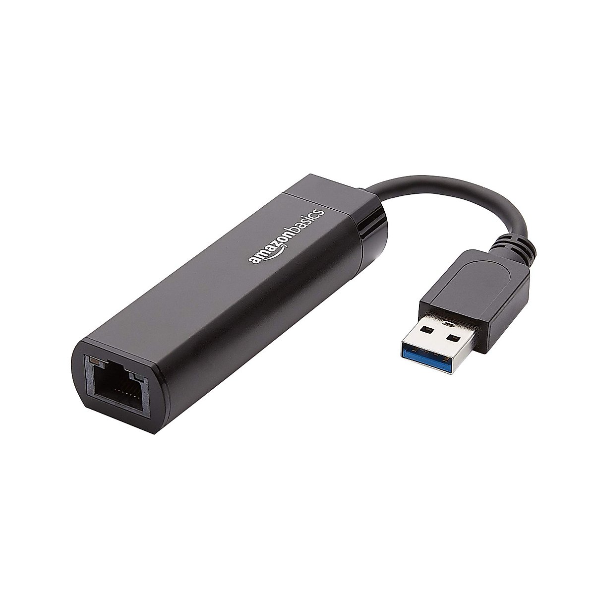 Amazon Basics USB 3.0 to 10/100/1000 Gigabit Ethernet Internet Adapter & RJ45 Cat-6 Ethernet Patch Internet Cable - 3 Foot (0.9 Meters)