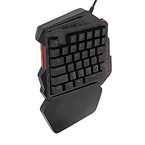 Ruining One Handed Gaming Keyboard, Ergonomic Button Layout Gaming Keypad for Vista for Win 2000 for Win XP