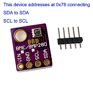 DIYmall BME280 Humidity Temperature Sensor Barometric Pressure Sensor Module with IIC/I2C for Arduino GY-BME280-5V
