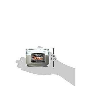 Candle-lite Scented Candles, Evening Fireside Glow Fragrance, One 10 oz. Three Wick Aromatherapy Candle with 20-40 Hours of Burn Time, Grey Color