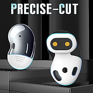 Ear Tips for Galaxy Buds Live, [8 Pairs] Silicone Covers Eartips Accessories Compatible with Samsung Galaxy Bud Live Anti-Slip Ear Tip Cover Wing