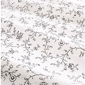 Ikea Kopparranka Duvet Cover and Pillowcase(s) White Dark Gray Full/Queen (Double/Queen) 204.496.59