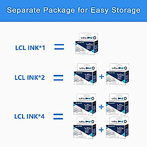 LCL Compatible Ink Cartridge Replacement for Brother LC-3013 LC3013 LC30132PKS LC-3013BK LC3013BK High Yield MFC-J491DW MFC-J497DW MFC-J690DW MFC-J895DW (2-Pack Black)