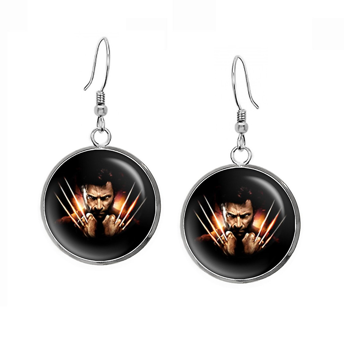 Wearable Treasures The Wolverine Necklace, Logan X-Men Earrings, Professor X Xavier, Avengers Pendant, Superhero Earrings Gifts Gift, Geek Geeky Present Presents