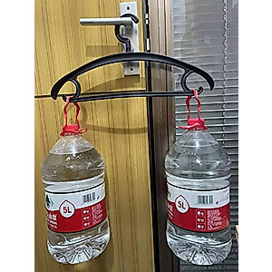 Trrcylp 10 Pack Heavy Duty Plastic Hangers 25lb Capacity Swivel Hook Clothes Hanger Wide Shoulder Non Slip Thick Coat Hanger Black