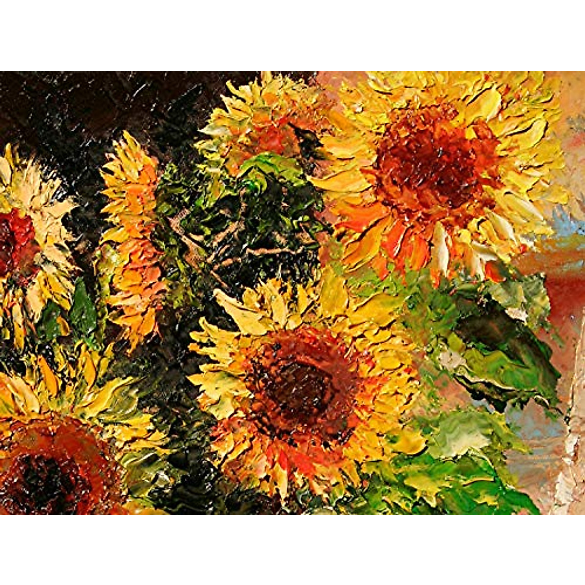 SOLD Let the Sun Shine, Sunflowers By Internationally Renown Painter Andre Dluhos