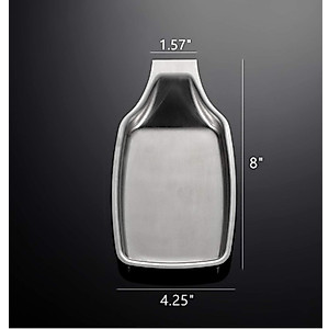 Spoon Rest for Kitchen Counter, Stainless Steel Spoon Holder for Stove Top, Dishwasher Safe