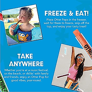 Otter Pops Freezer Ice Bars, Fat Free Ice Pops, Original Flavors (80-1 oz pops)